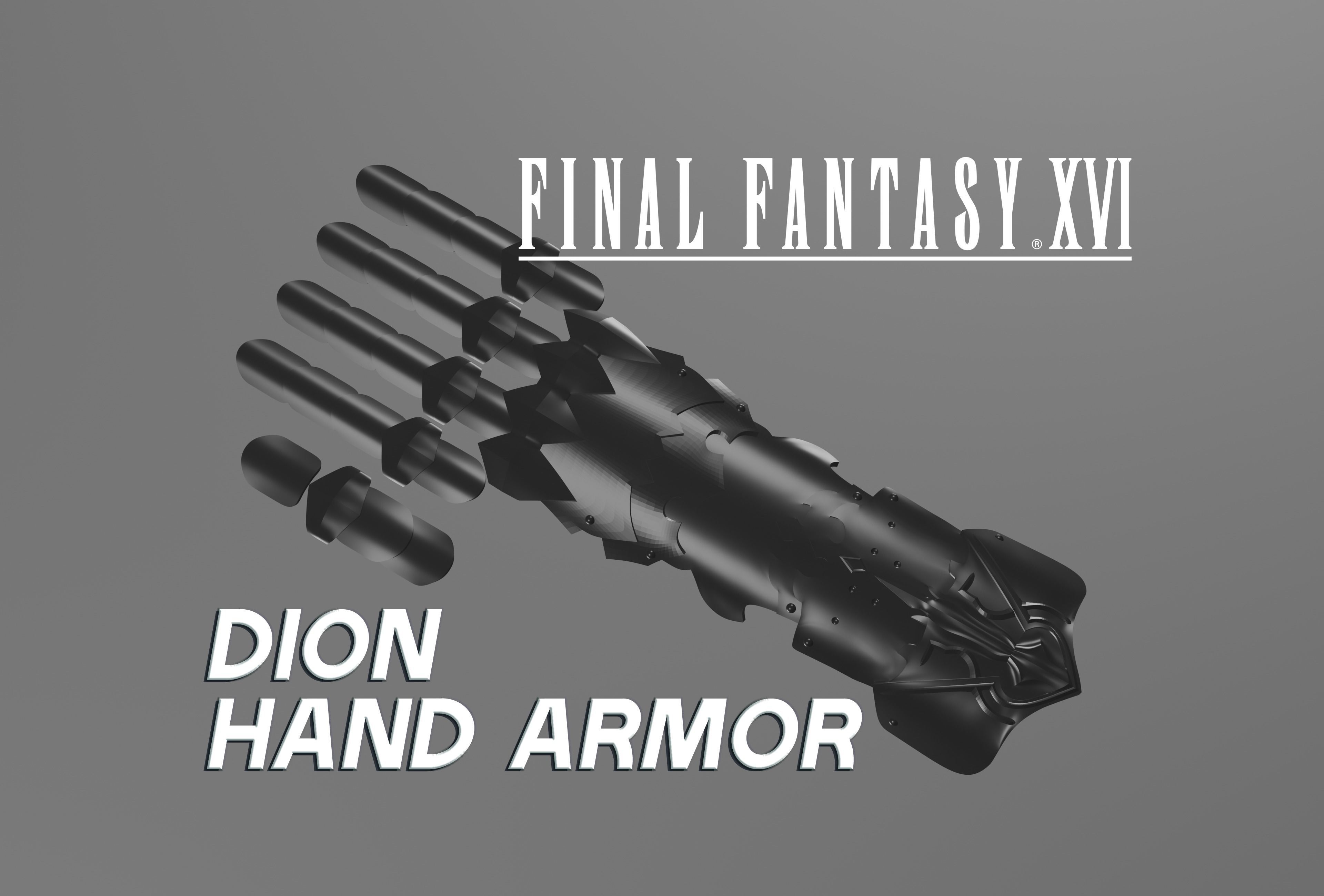 Final Fantasy XVI - Dion Lesage Hand Armor 3D model 3D printable | CGTrader