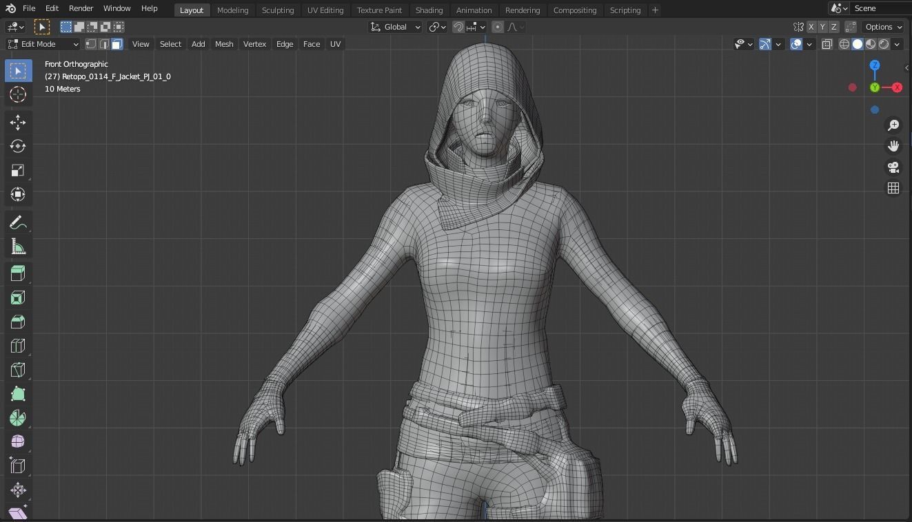 3D model Daemon Girl Base Mesh VR / AR / low-poly | CGTrader