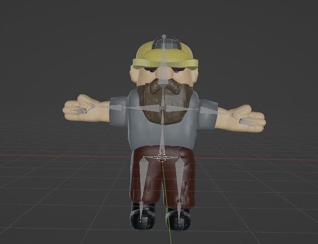 miner 3D model rigged | CGTrader