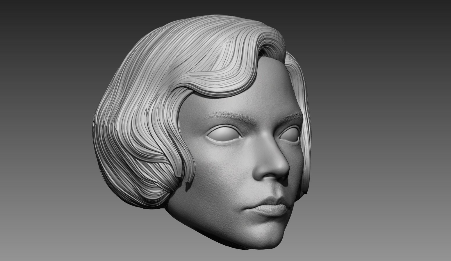 Anya Taylor Joy as Beth Harmon head for onesix scale 3d printing 3D ...