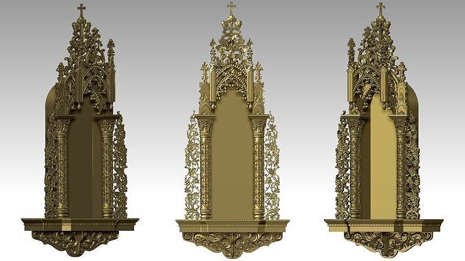 Catholic Altar V2 3D model 3D printable | CGTrader