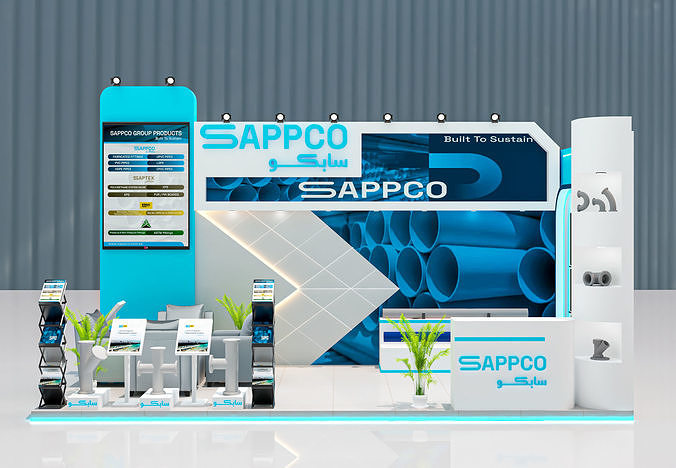 booth 3x6 3D model animated rigged | CGTrader