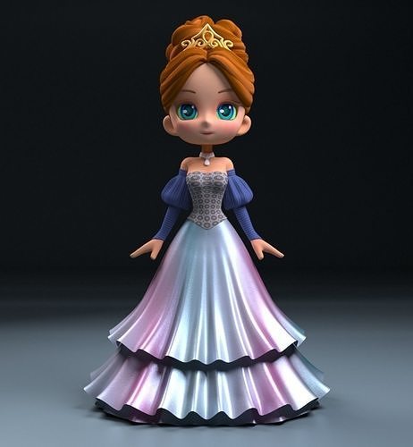 Doll Princess 3D model 3D printable | CGTrader