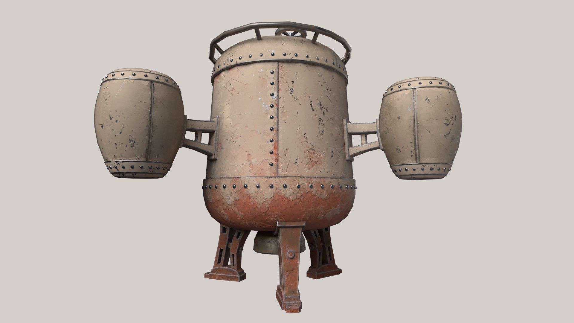 3D model Stylized Flying Machine - 2 texture sets VR / AR / low-poly ...