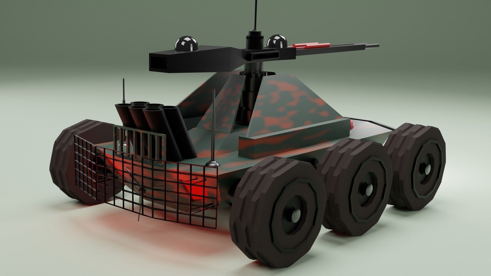 Machine gun robot-dron 3D model | CGTrader