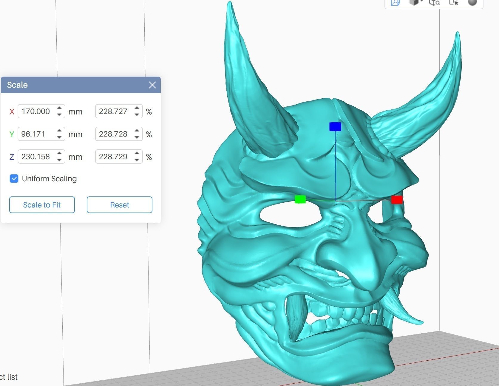 Hannya Samurai Oni Mask 5 3D model 3D printable | CGTrader