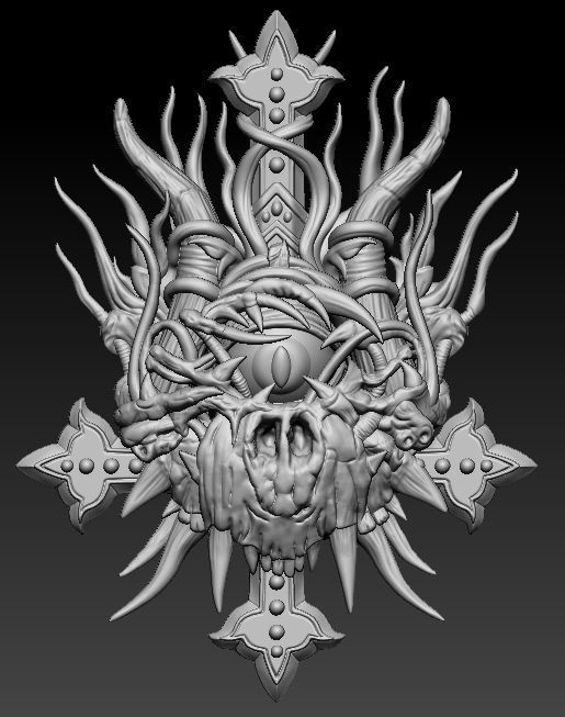 Cross Devil 3D model 3D printable | CGTrader