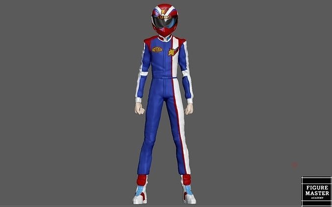 KAZAMI HAYATO ASURADA CYBER FORMULA STATUE DIORAMA RACE ANIME 3D model ...