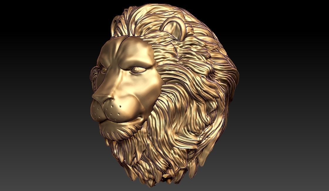 Lion Head 3D model 3D printable | CGTrader