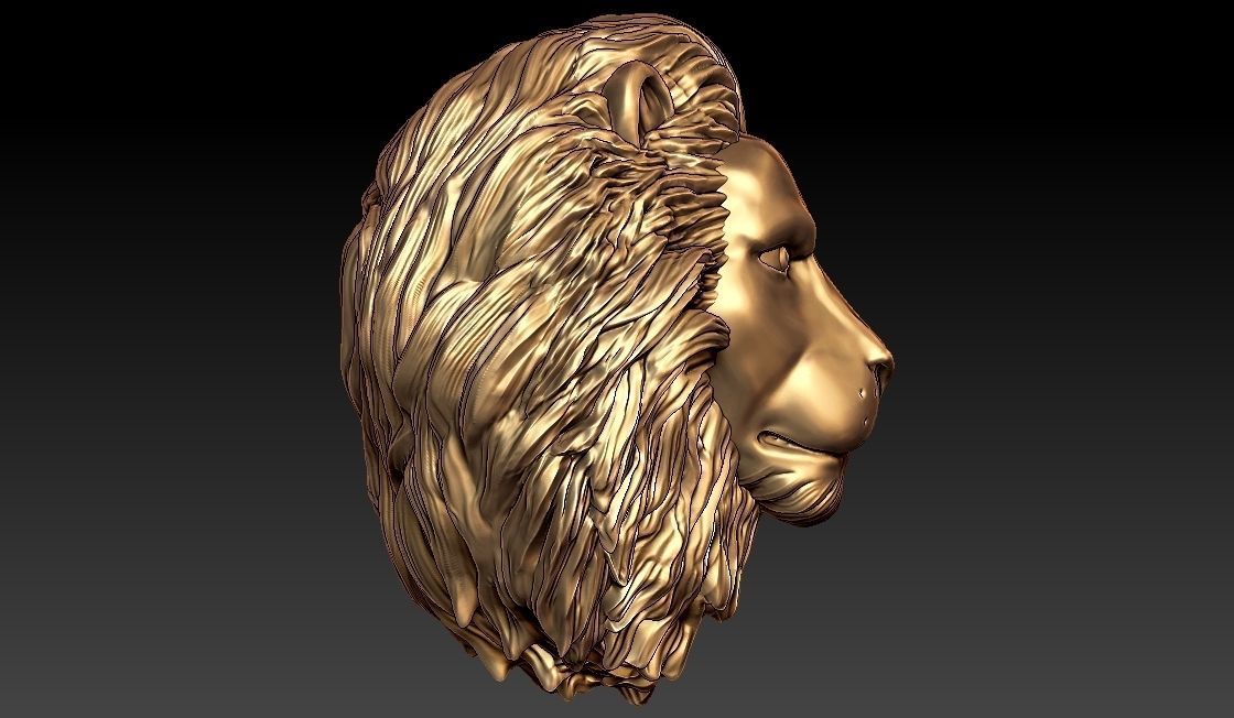 Lion Head 3D model 3D printable | CGTrader