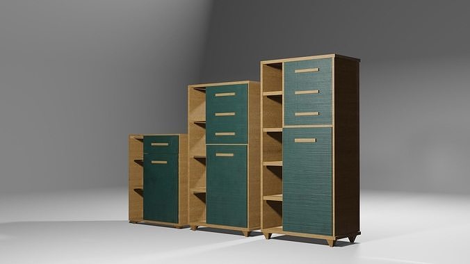 3D model Realistic drawers room design VR / AR / low-poly | CGTrader