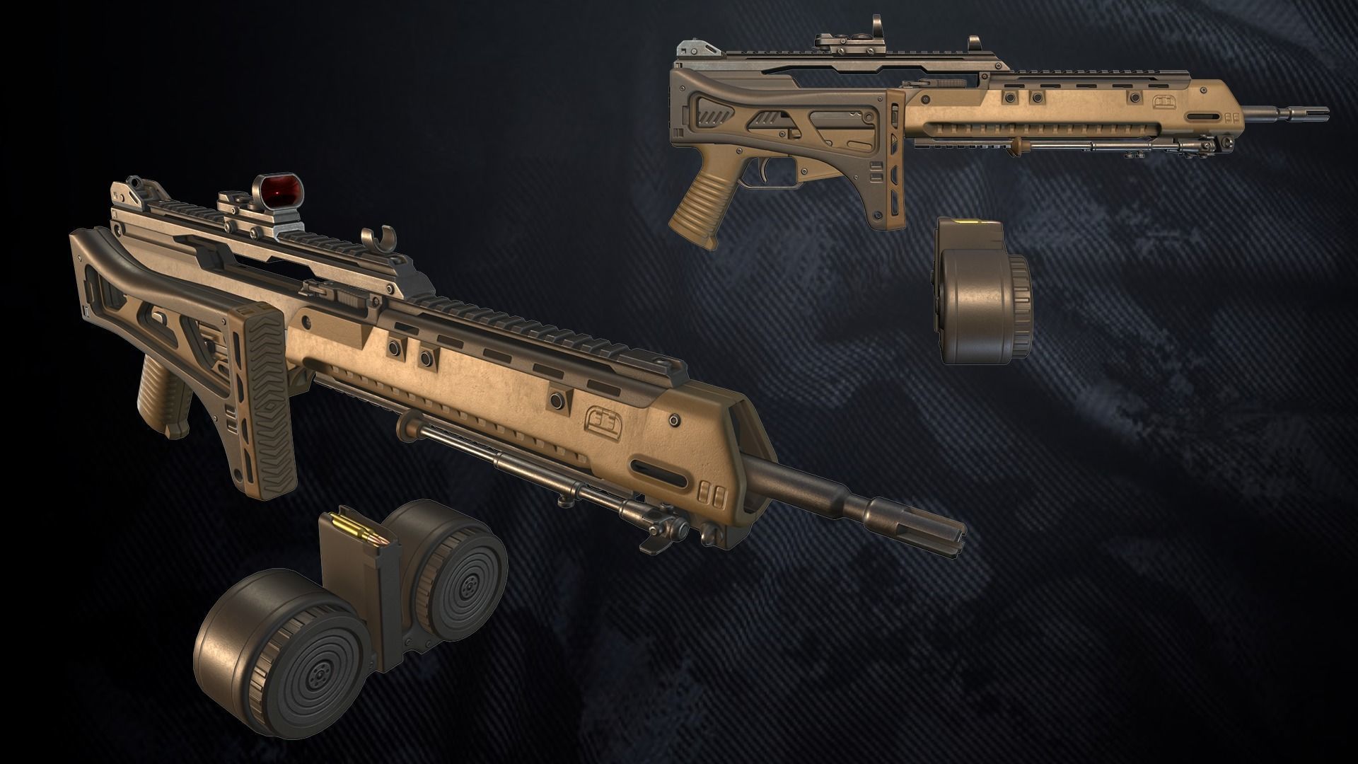 3D model GM 63 Assault Rifle VR / AR / low-poly | CGTrader