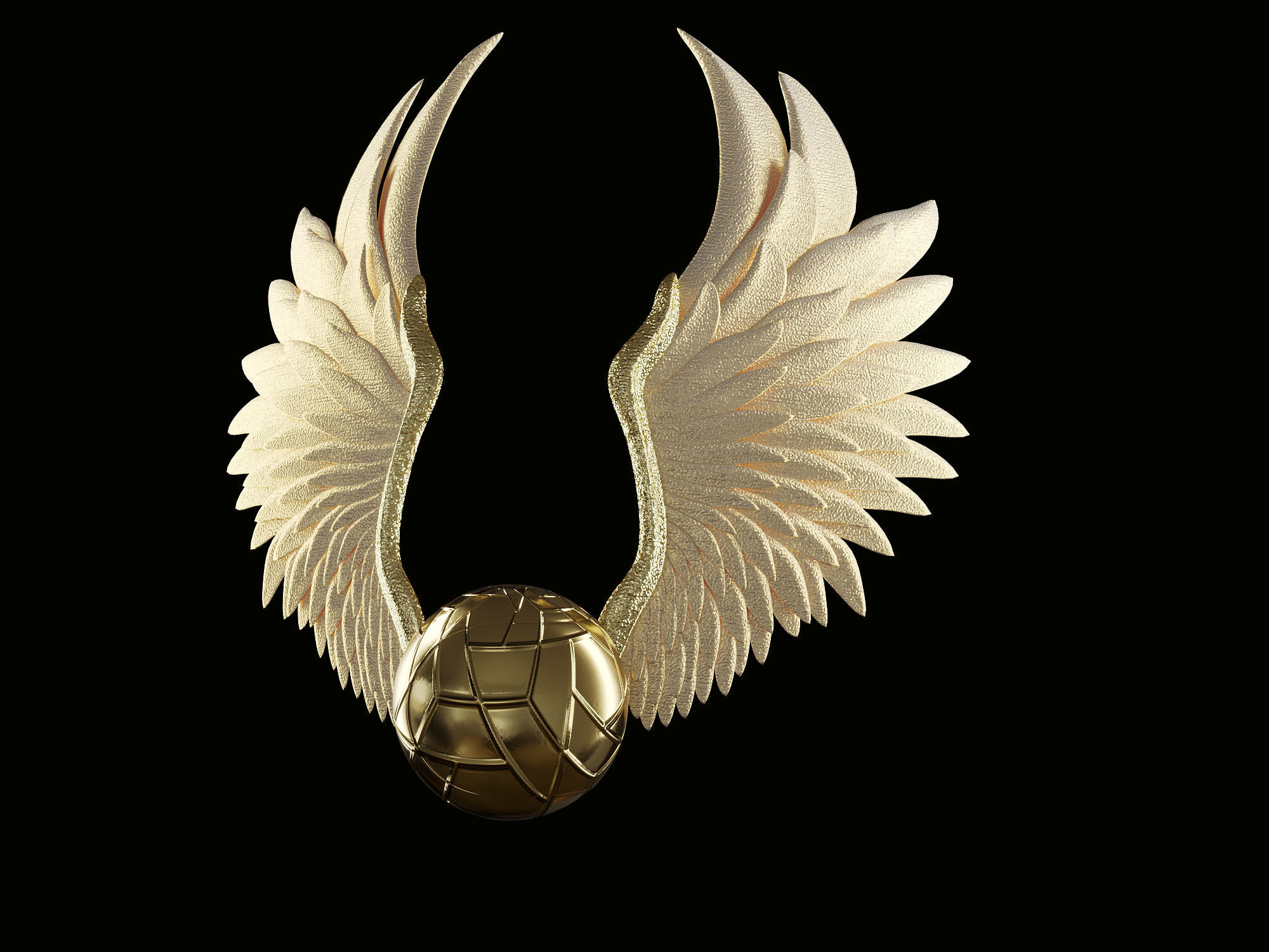 Quidditch ball with wings 3D model | CGTrader