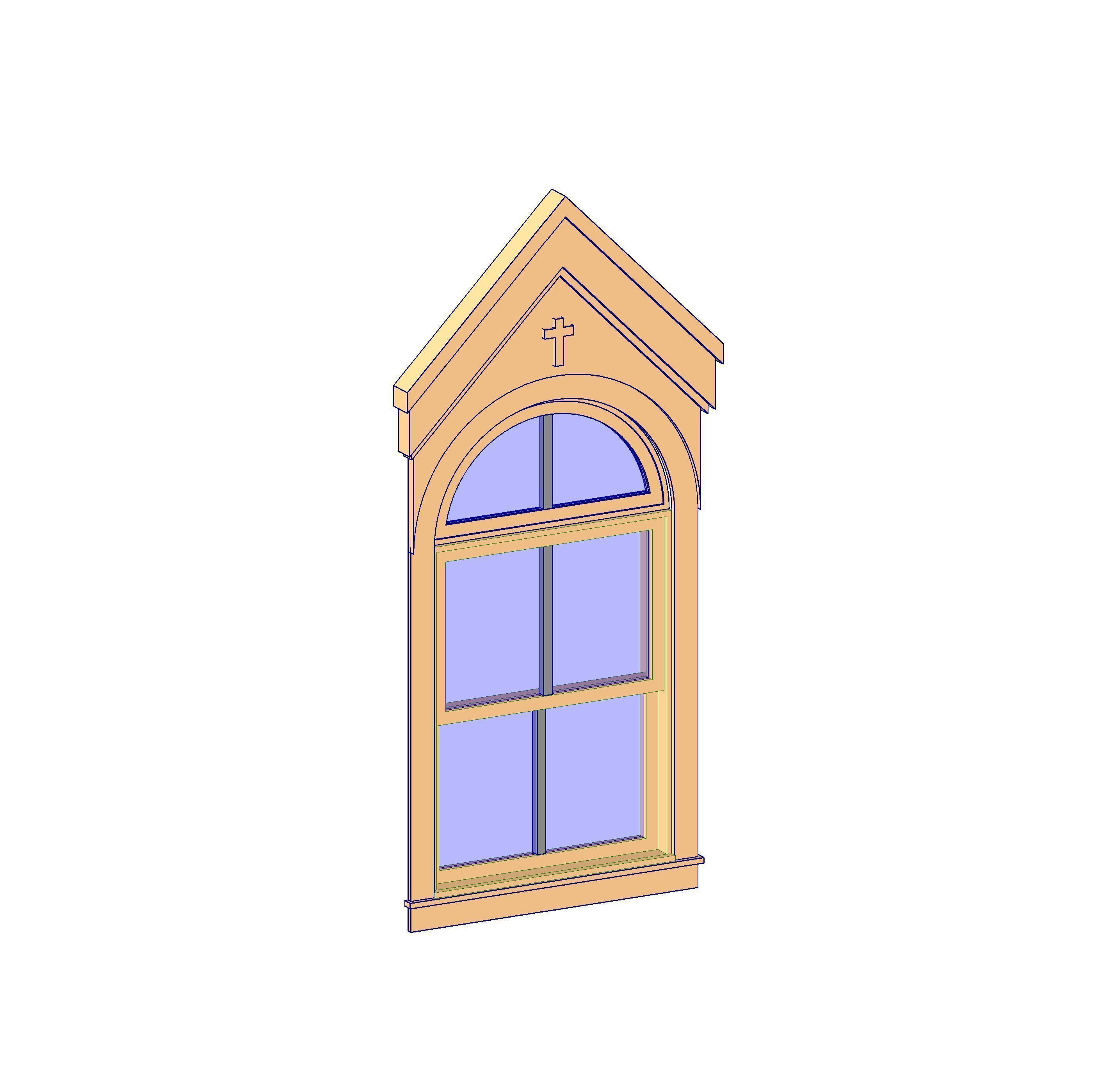 Pointed Arch Window 3D model | CGTrader