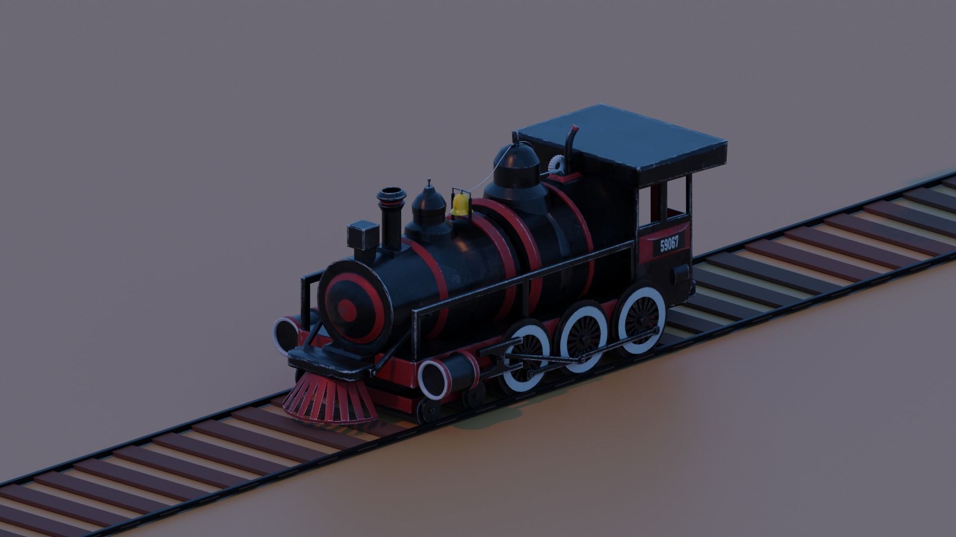 3D model Stylized Locomotive VR / AR / low-poly | CGTrader