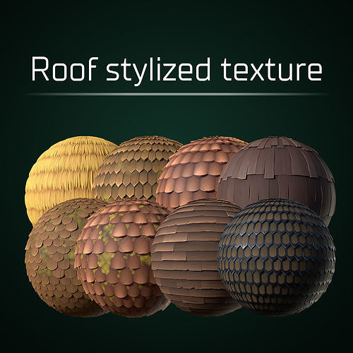 Texture Roof Stylized Texture VR / AR / low-poly | CGTrader