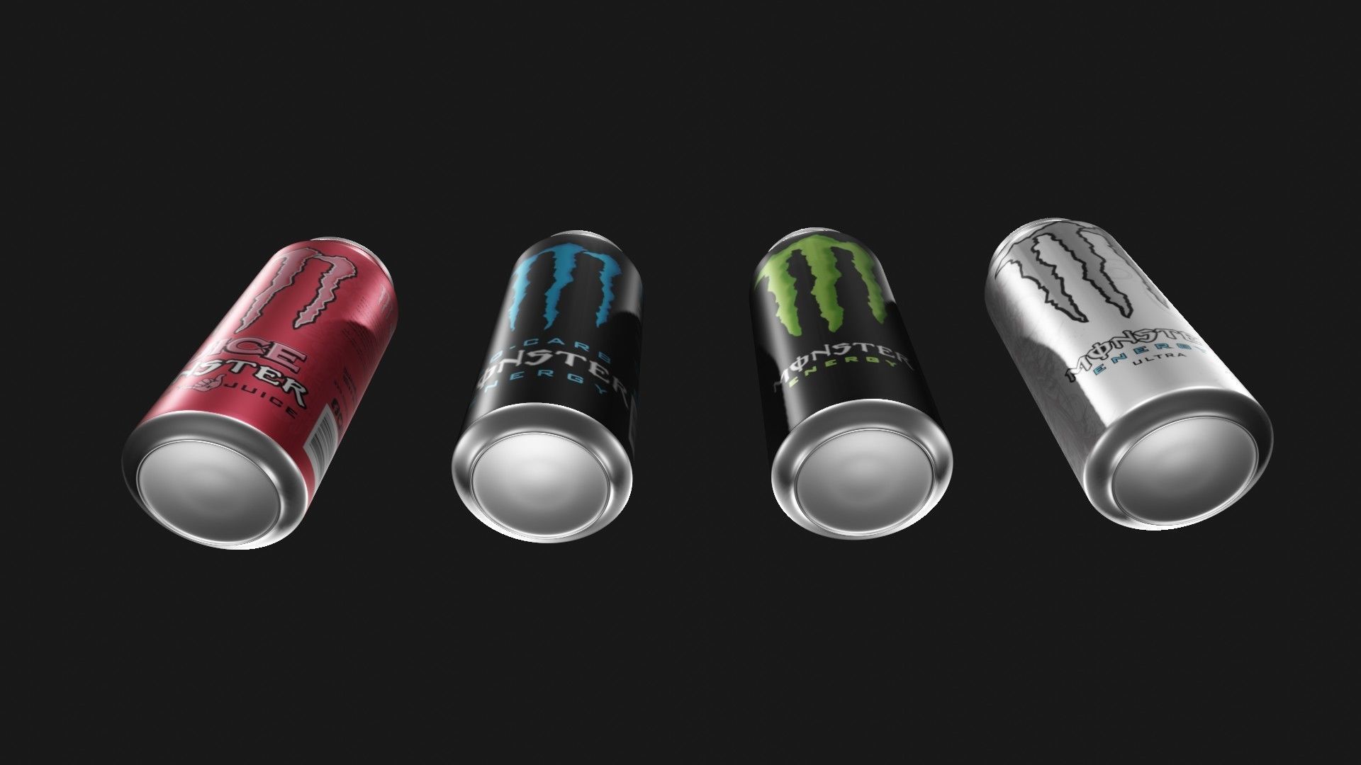 3D model Monster Cans VR / AR / low-poly | CGTrader