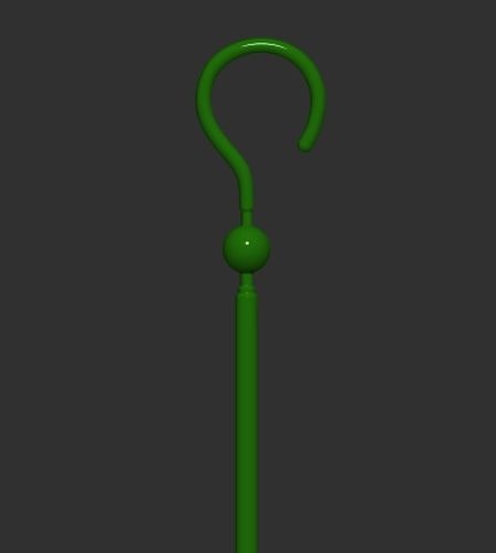 1966 Batman Riddler Cane Prop 3D model 3D printable | CGTrader