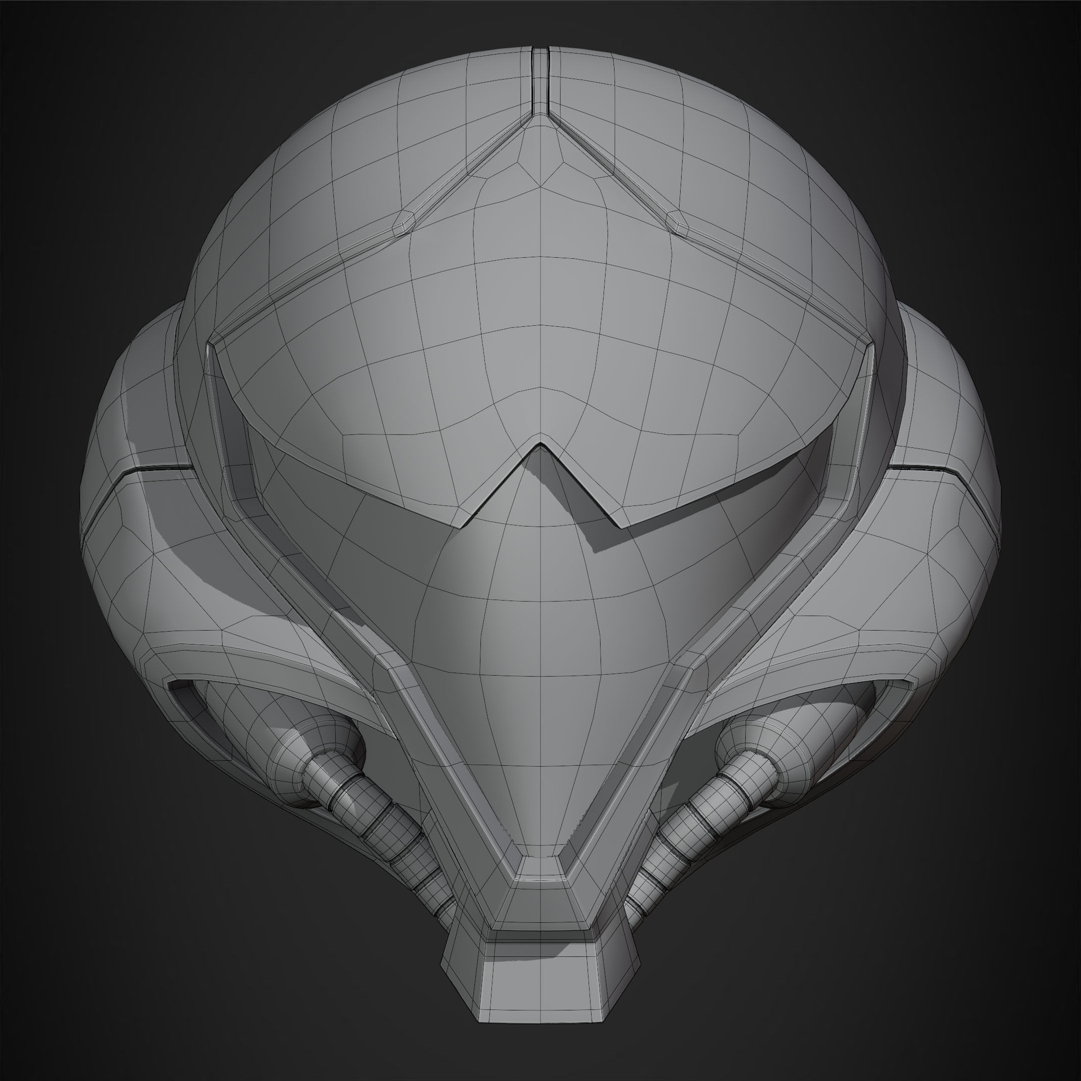 Metroid Samus Aran Power Suit Helmet for Cosplay 3D model 3D printable ...