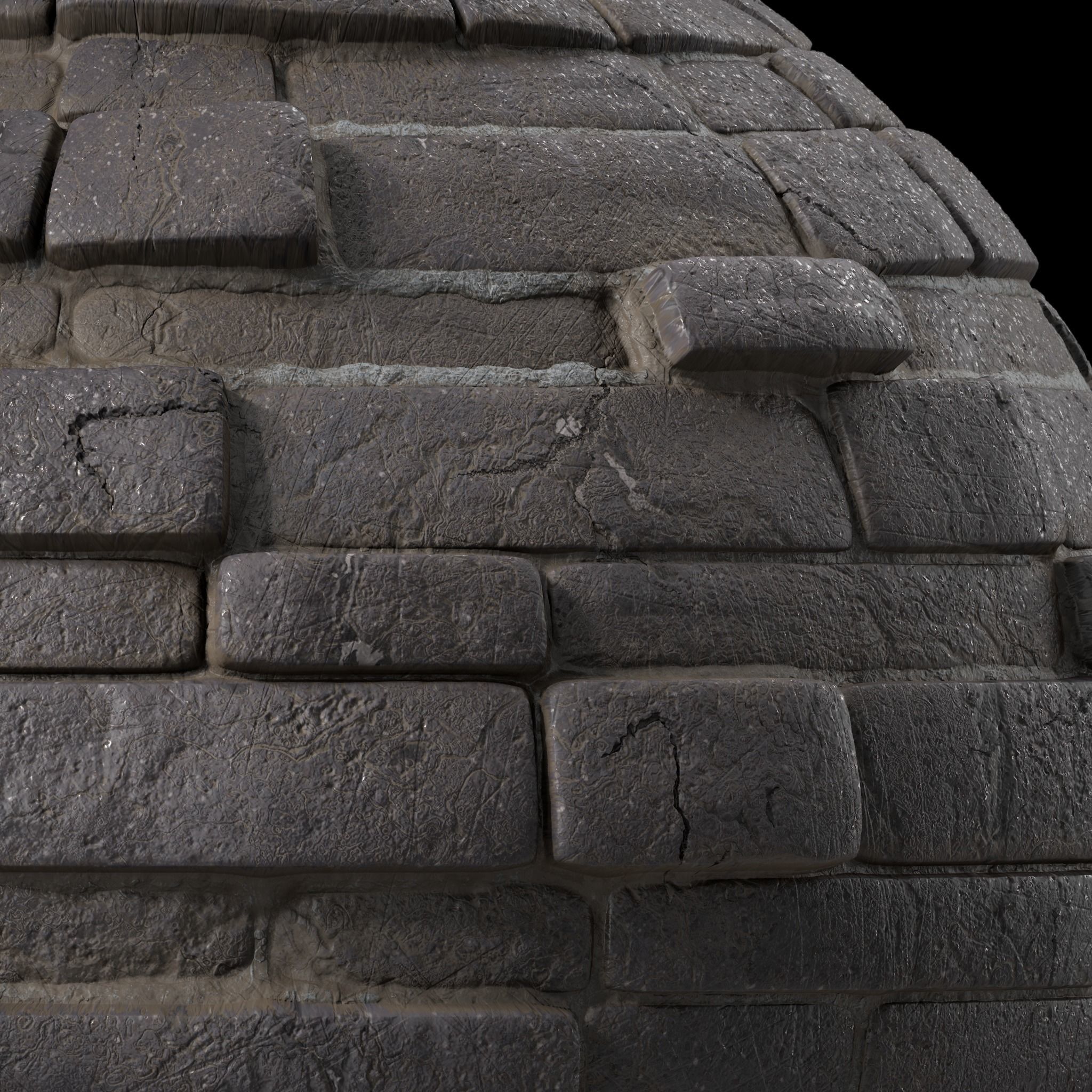 Texture Stone Wall Materials 70- Decorative Stone Sbsar Pbr 4k Seamless ...