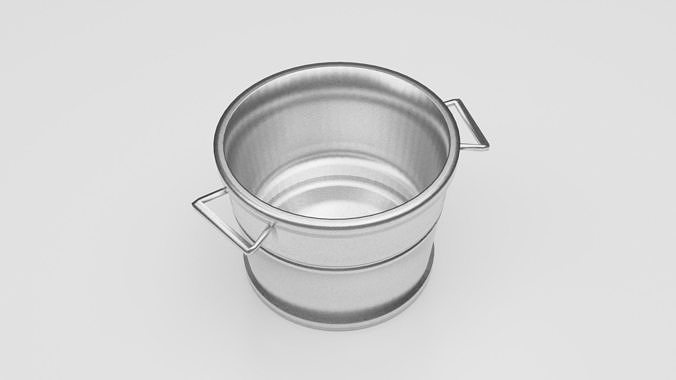 Metal Bucket 3D 3D model | CGTrader