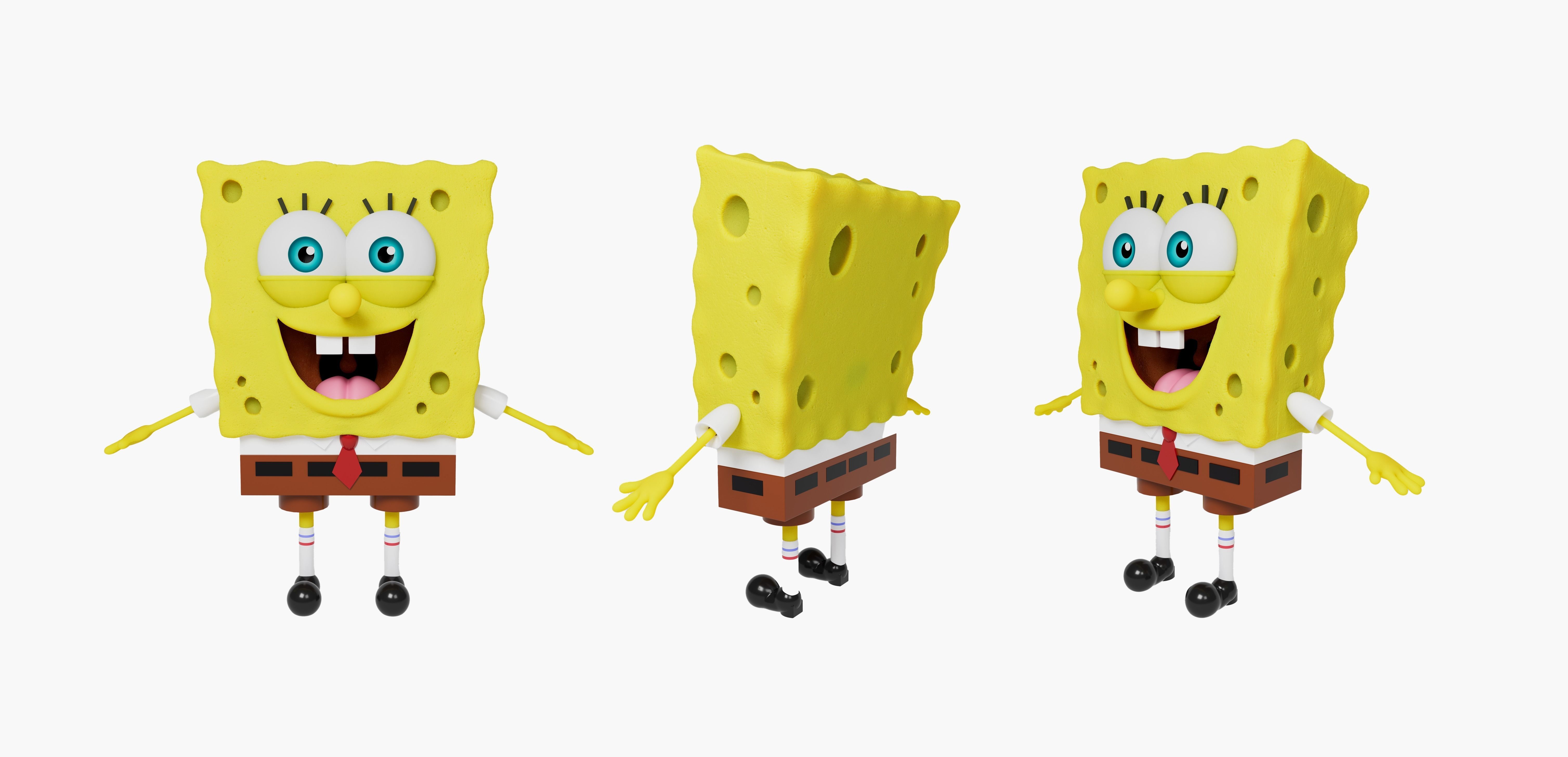 3D model Spongebob VR / AR / low-poly | CGTrader