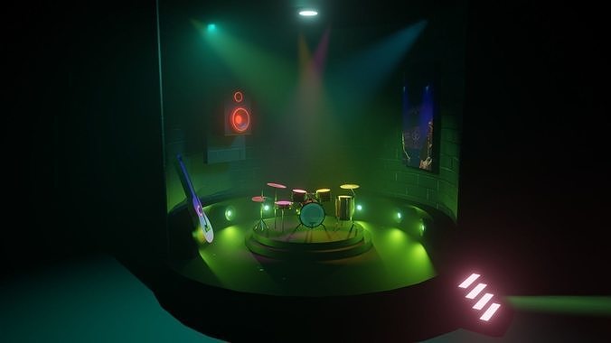 Stage Sets 3D model animated | CGTrader