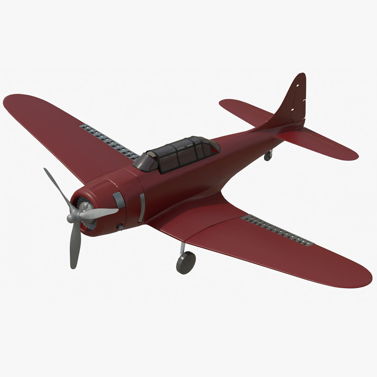 realistic propeller plane 3D model | CGTrader