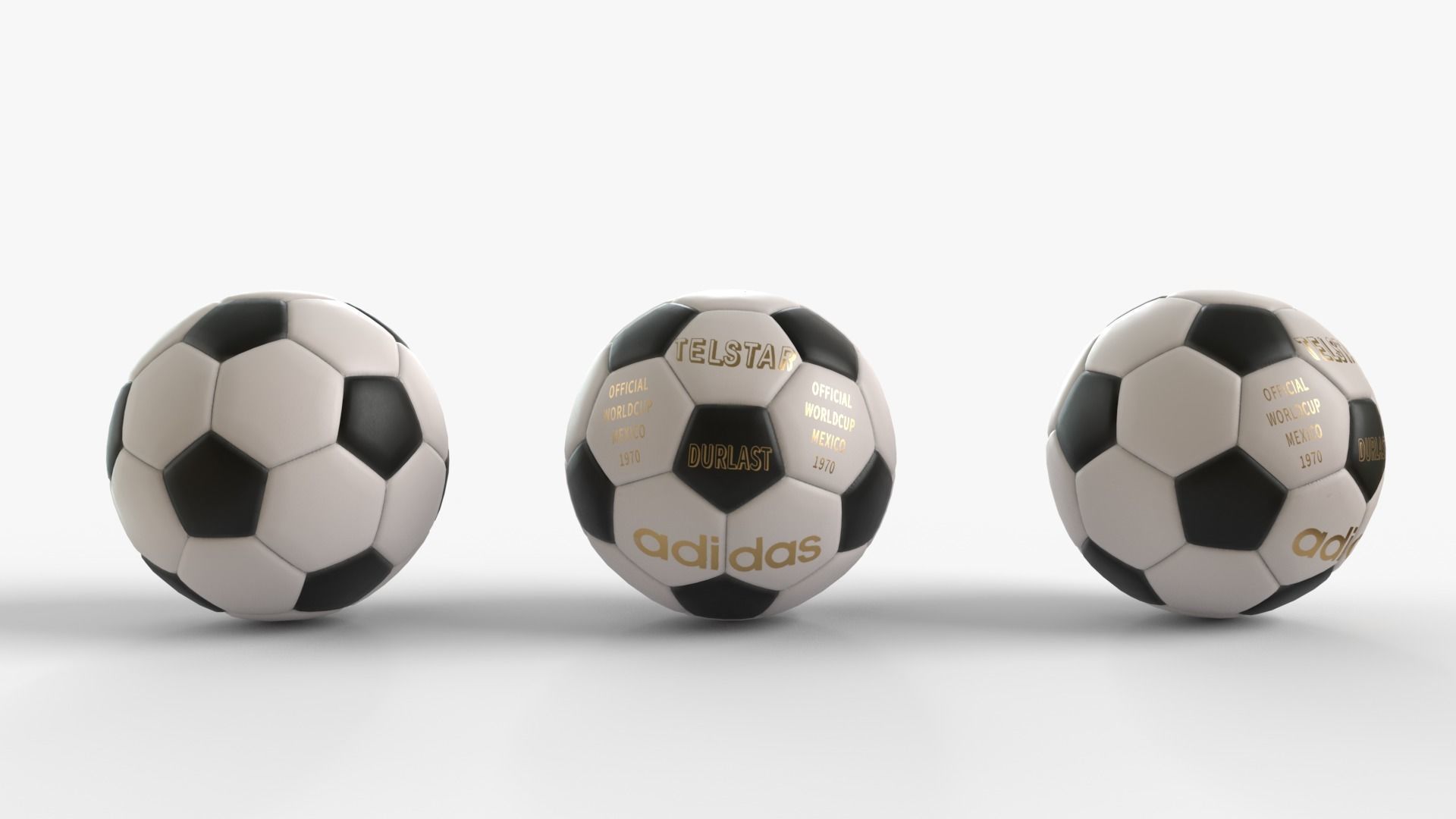 3D model Collection B of Adidas Balls VR / AR / low-poly | CGTrader