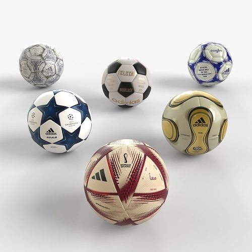 3D model Collection B of Adidas Balls VR / AR / low-poly | CGTrader
