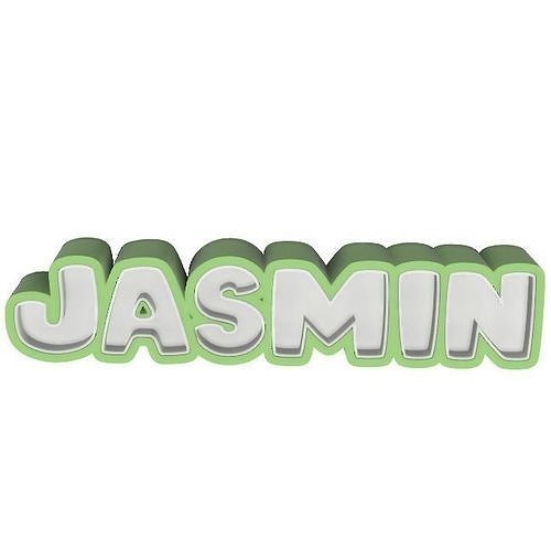 3D Name - JASMIN 3D model 3D printable | CGTrader