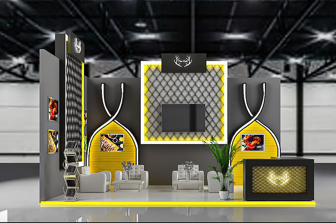 3D model booth VR / AR / low-poly | CGTrader