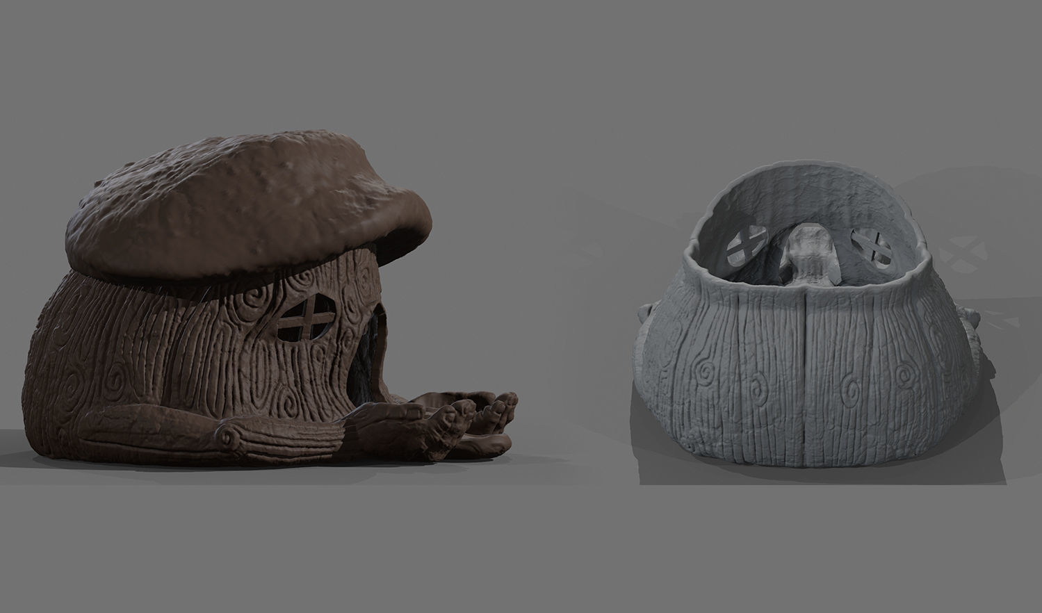 Printable Fairy House for Birdie 3D model 3D printable | CGTrader
