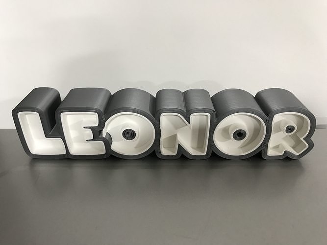 LEONOR - 3D Name 3D model 3D printable | CGTrader