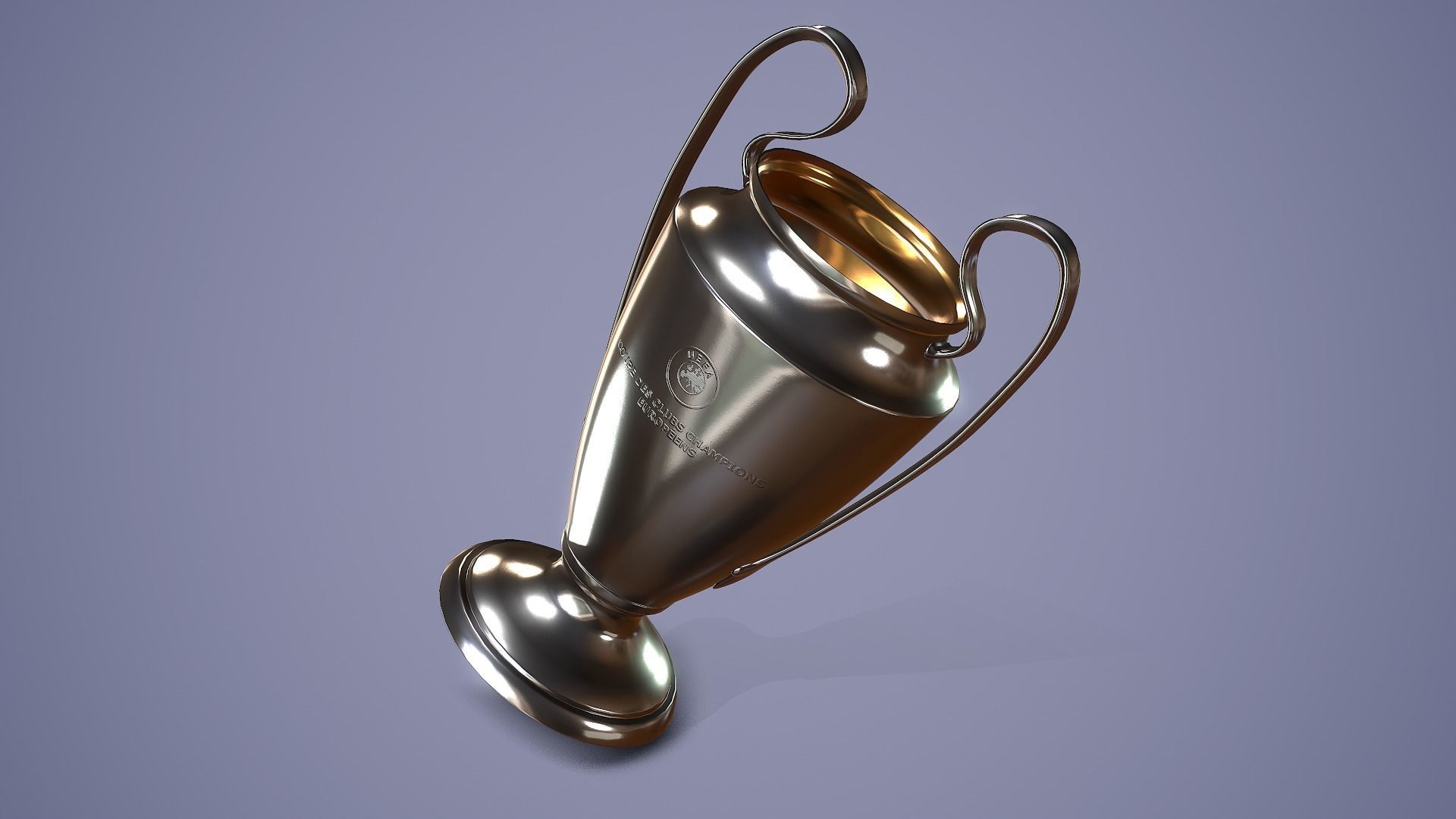 3D model Uefa Champions League Trophy UCL VR / AR / low-poly | CGTrader