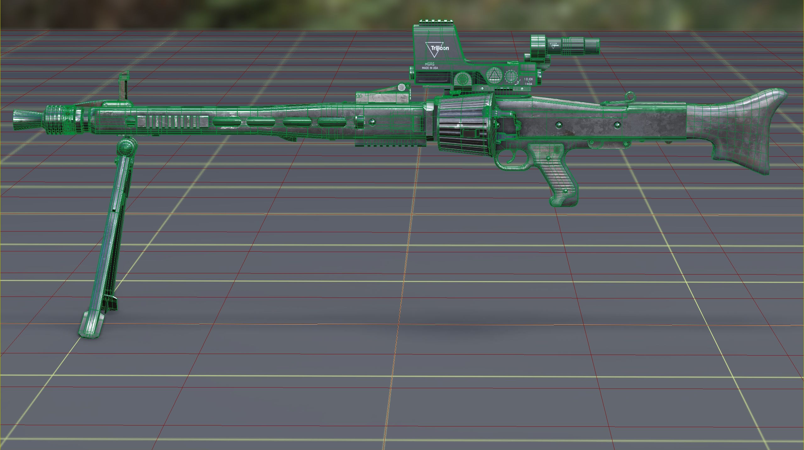 3D model Modernized WW2 MG-42 BoneSaw VR / AR / low-poly | CGTrader