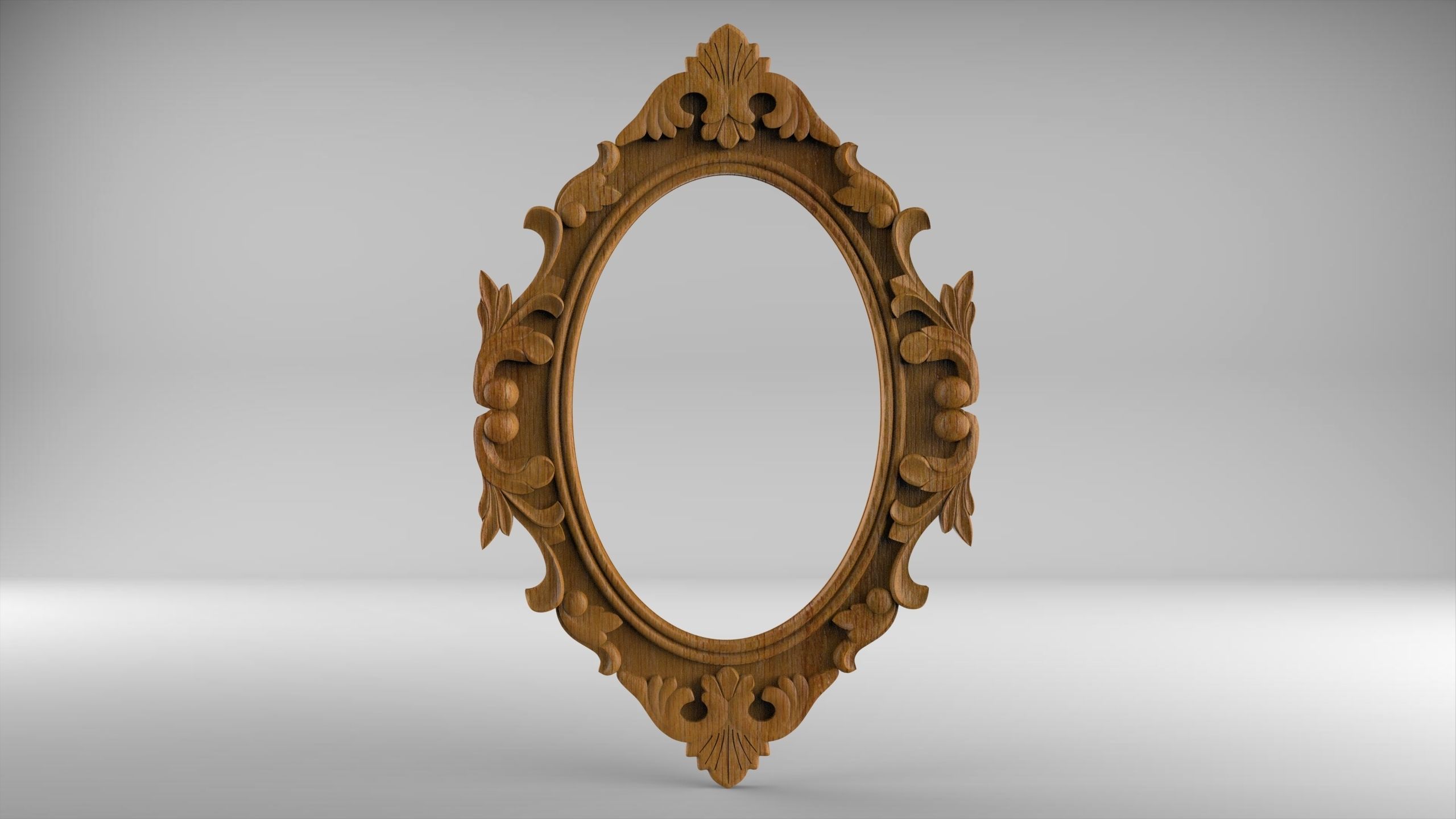 Decor frame element - Antique mirror frame 3D model 3D printable | CGTrader