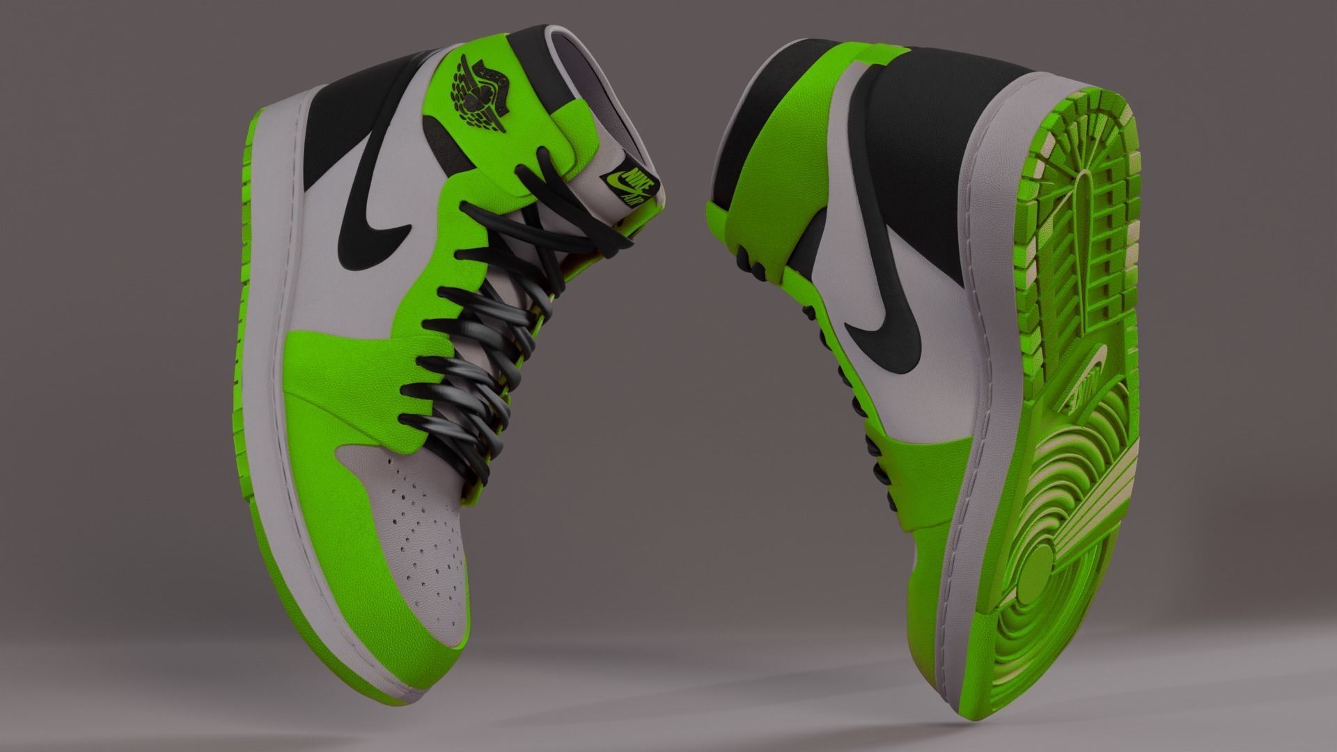 3D model Nike Jordan VR / AR / low-poly | CGTrader