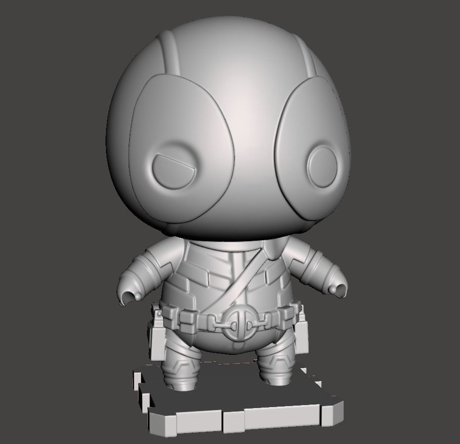 dead pool chihbi 3d model for 3d printing 3D model 3D printable | CGTrader