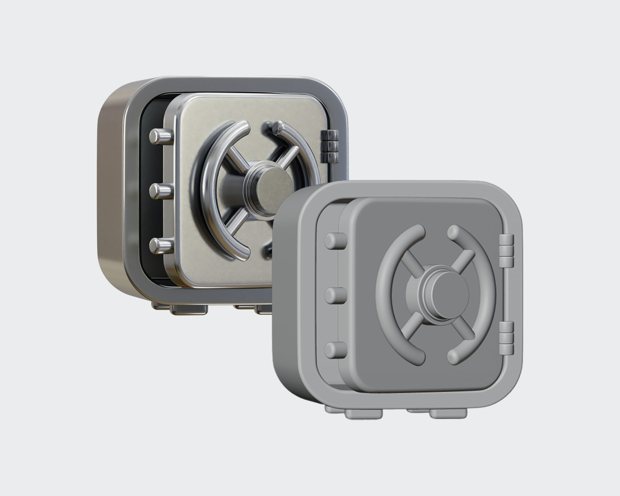 3D model Vault locker VR / AR / low-poly | CGTrader