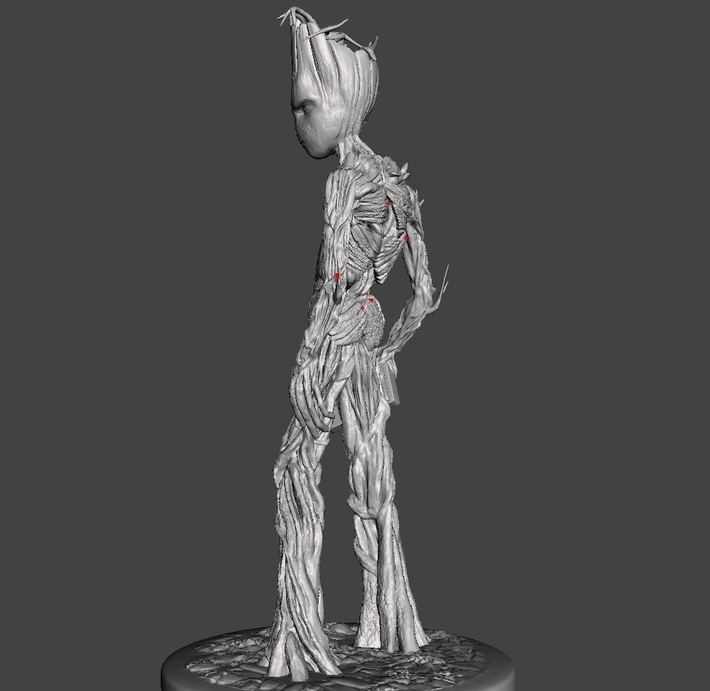 Groot young 3d model 3D model 3D printable | CGTrader