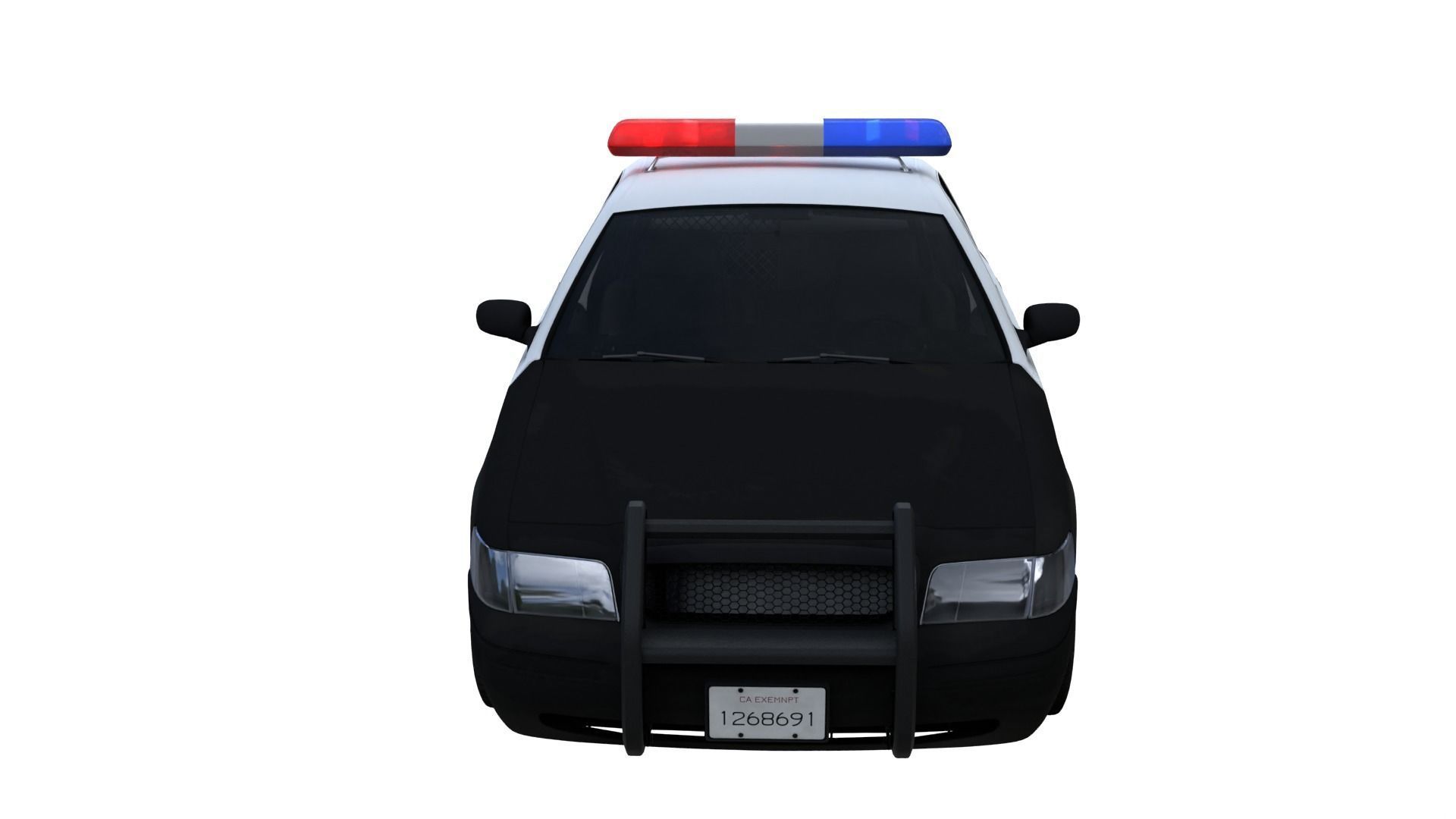 Police car 3D model | CGTrader