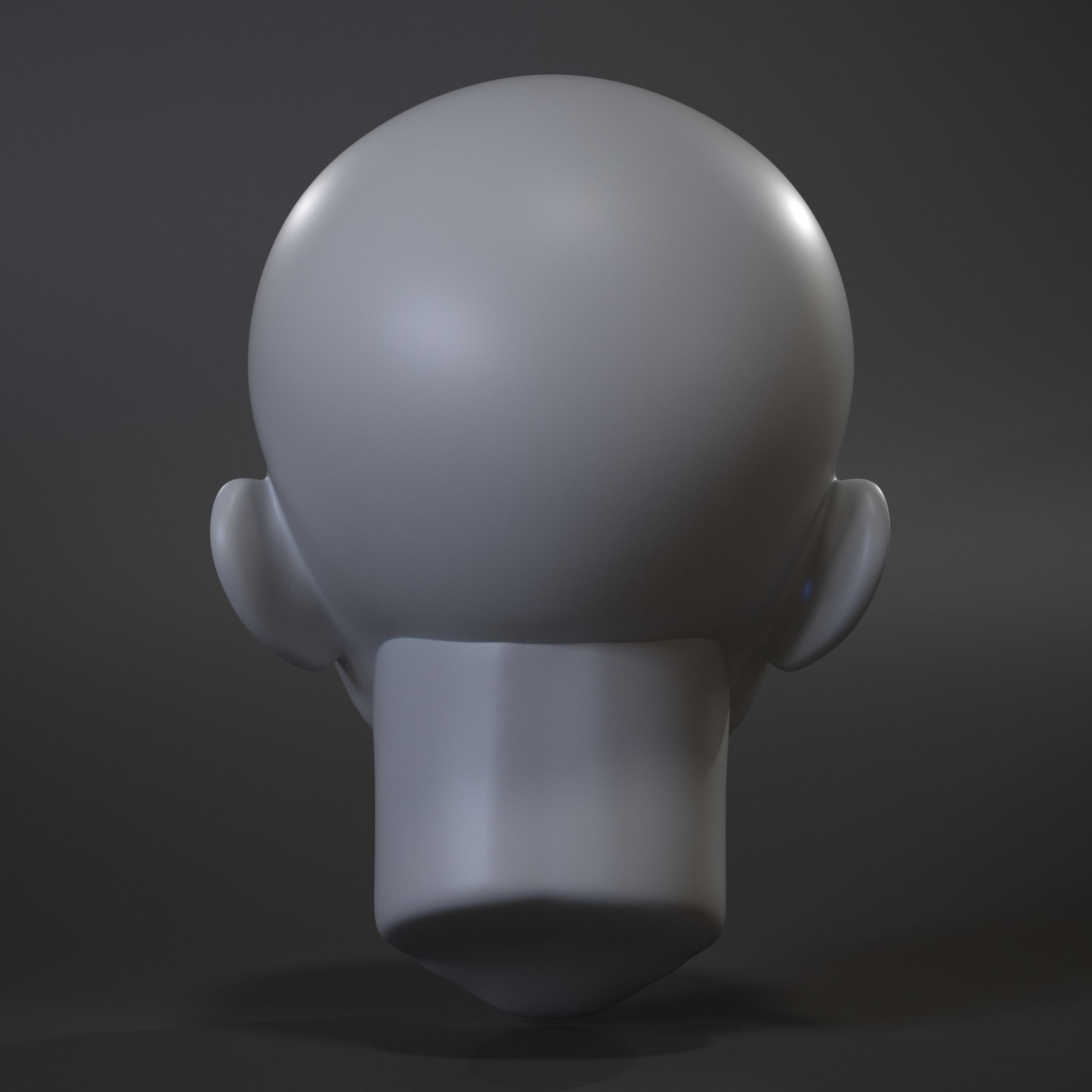 3D model Base Mesh - Head - Anime Female SURPRISE GIFT VR / AR / low ...