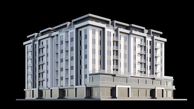 Residental Building 3D model | CGTrader