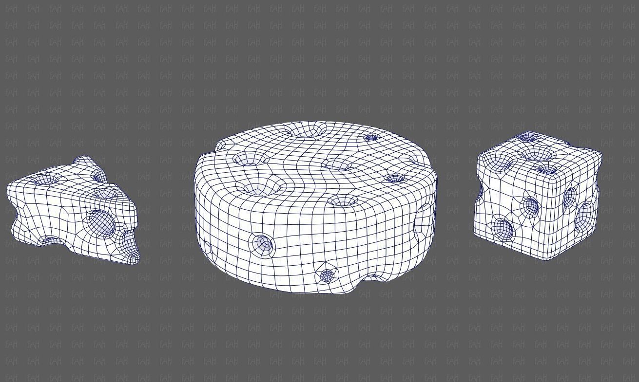 3D model Cheese V01 VR / AR / low-poly | CGTrader
