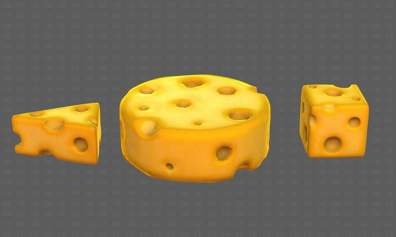 3D model Cheese V01 VR / AR / low-poly | CGTrader