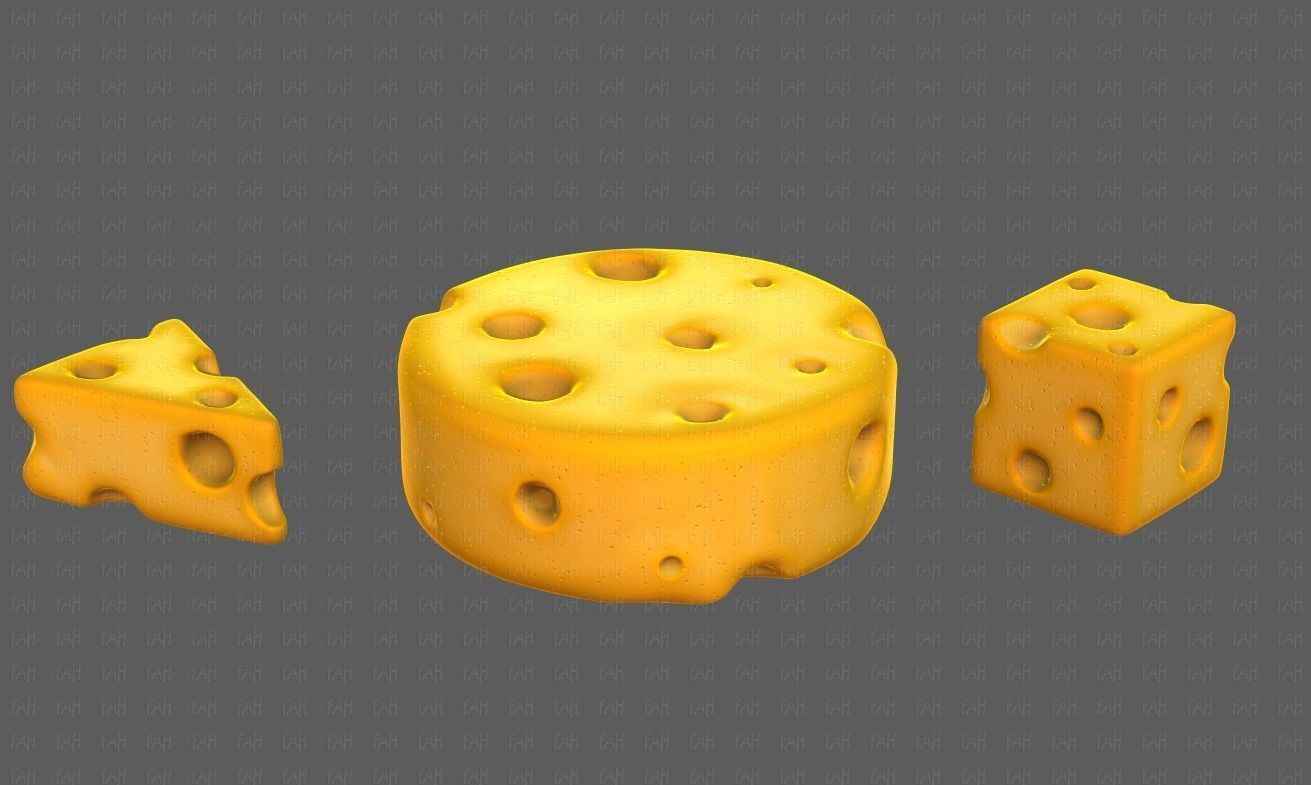 3D model Cheese V01 VR / AR / low-poly | CGTrader