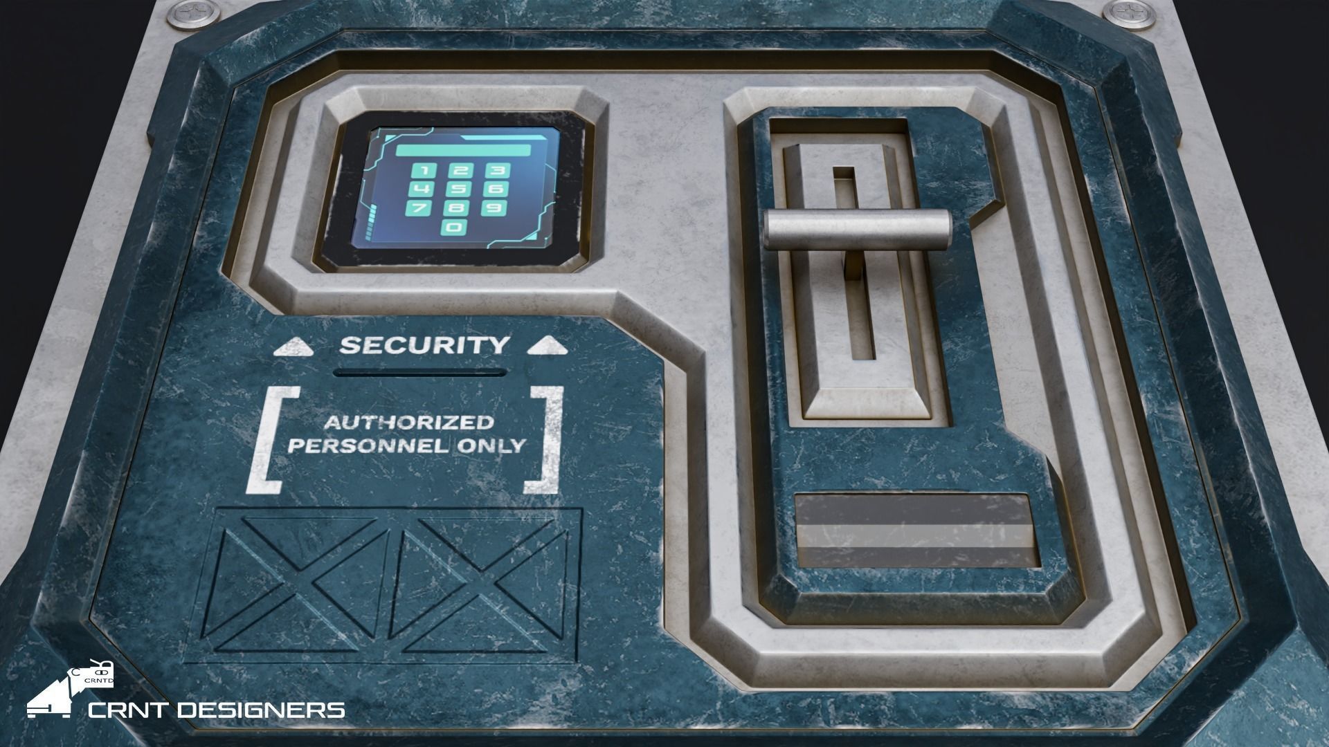 3D model Sci-Fi Security Panel 3D Model VR / AR / low-poly | CGTrader
