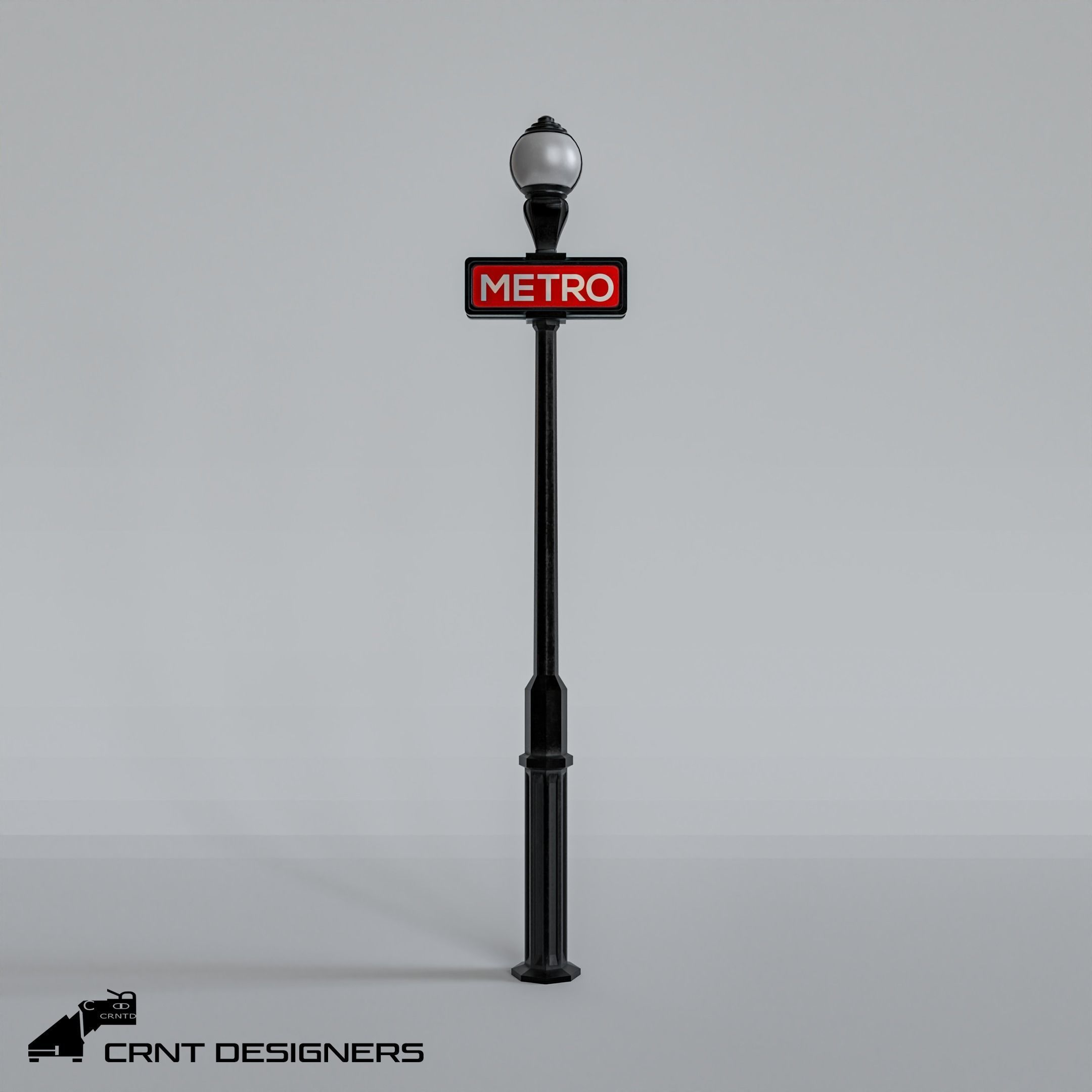 3D model Metro Signal - Street Signal PBR Low Poly 3D Model VR / AR ...