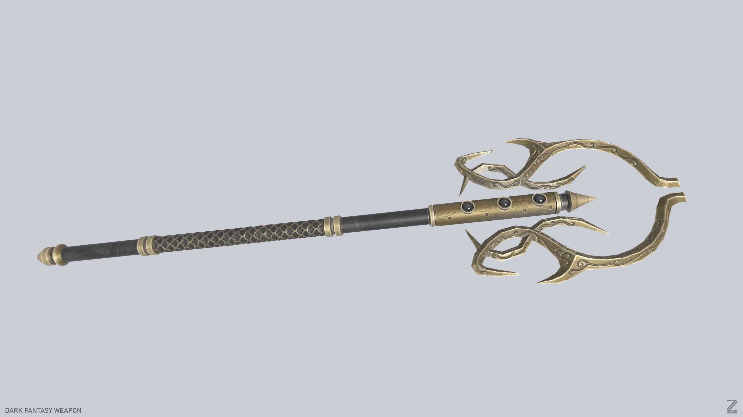 3D model Dark fantasy weapon VR / AR / low-poly | CGTrader